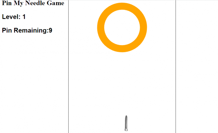 Pin My Needle Game In Javascript Free Source Code Sourcecodester
